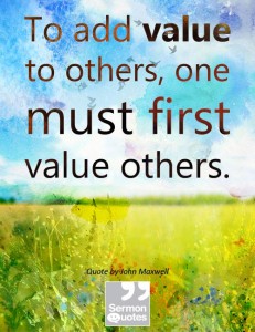 Value others - SermonQuotes