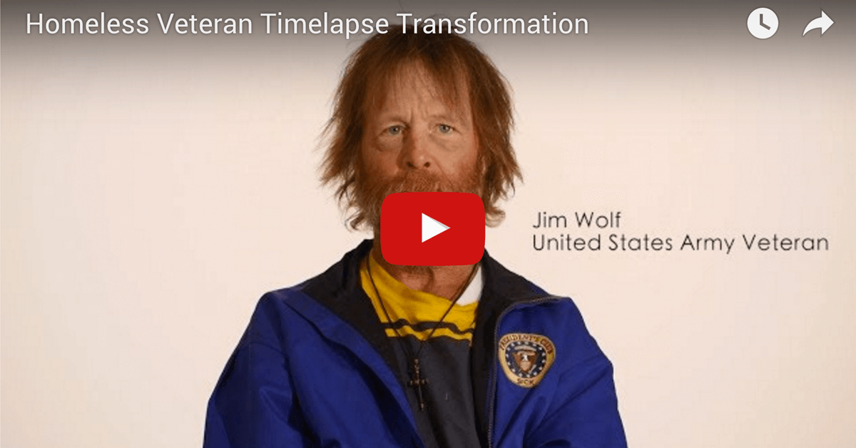 Watch This Homeless Veteran's Makeover