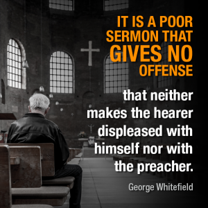 It is a poor sermon that gives no offense - SermonQuotes