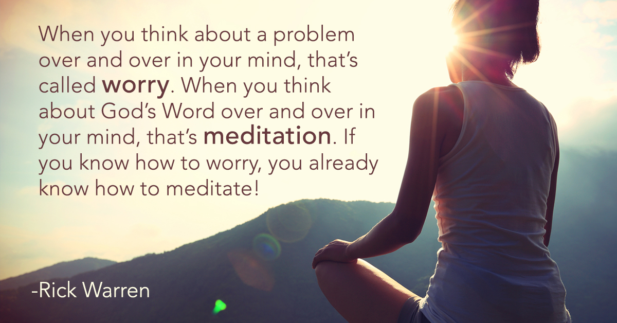 When you think about a problem over and over in your mind, that's ...